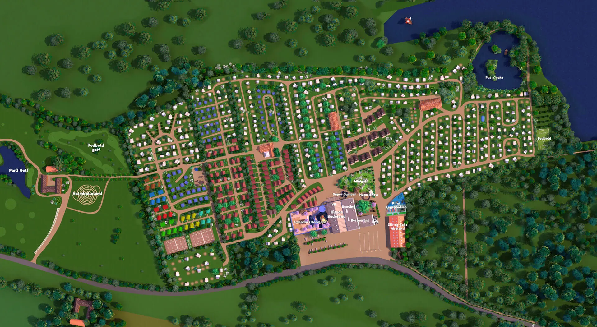 Oversigtskort | Kort over Feriecentret